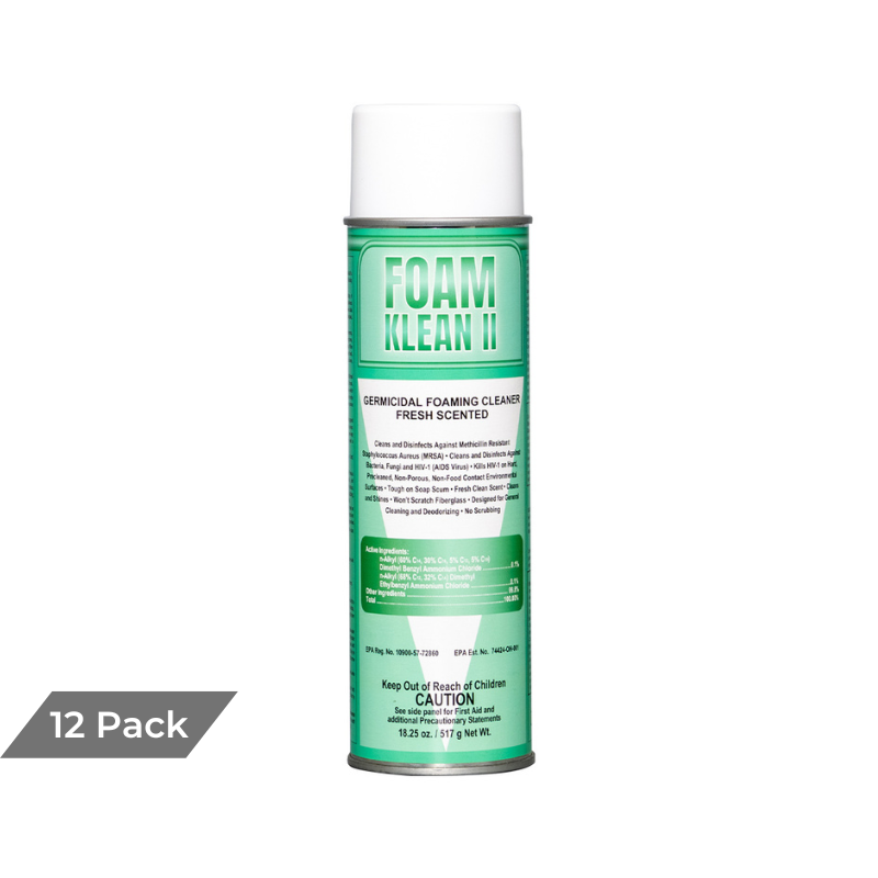 Foam Klean II, Foaming Disinfectant Cleaner-Fresh Scent, 18.5 oz. (dz ...